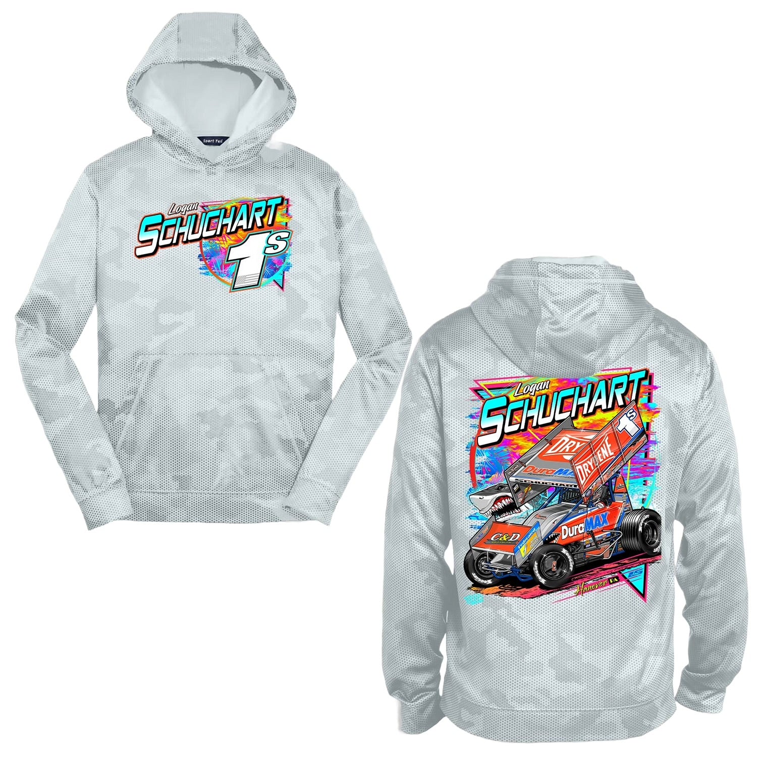 Summer Flo Sport Tek Hoodie | Shark Racing